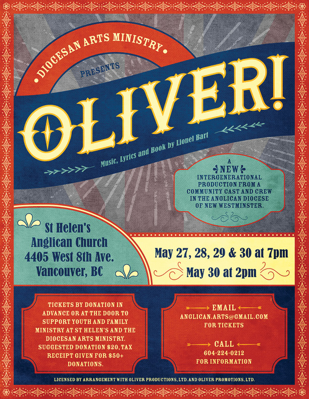 Opening Night Tickets Available for OLIVER! | Anglican Diocese of New ...