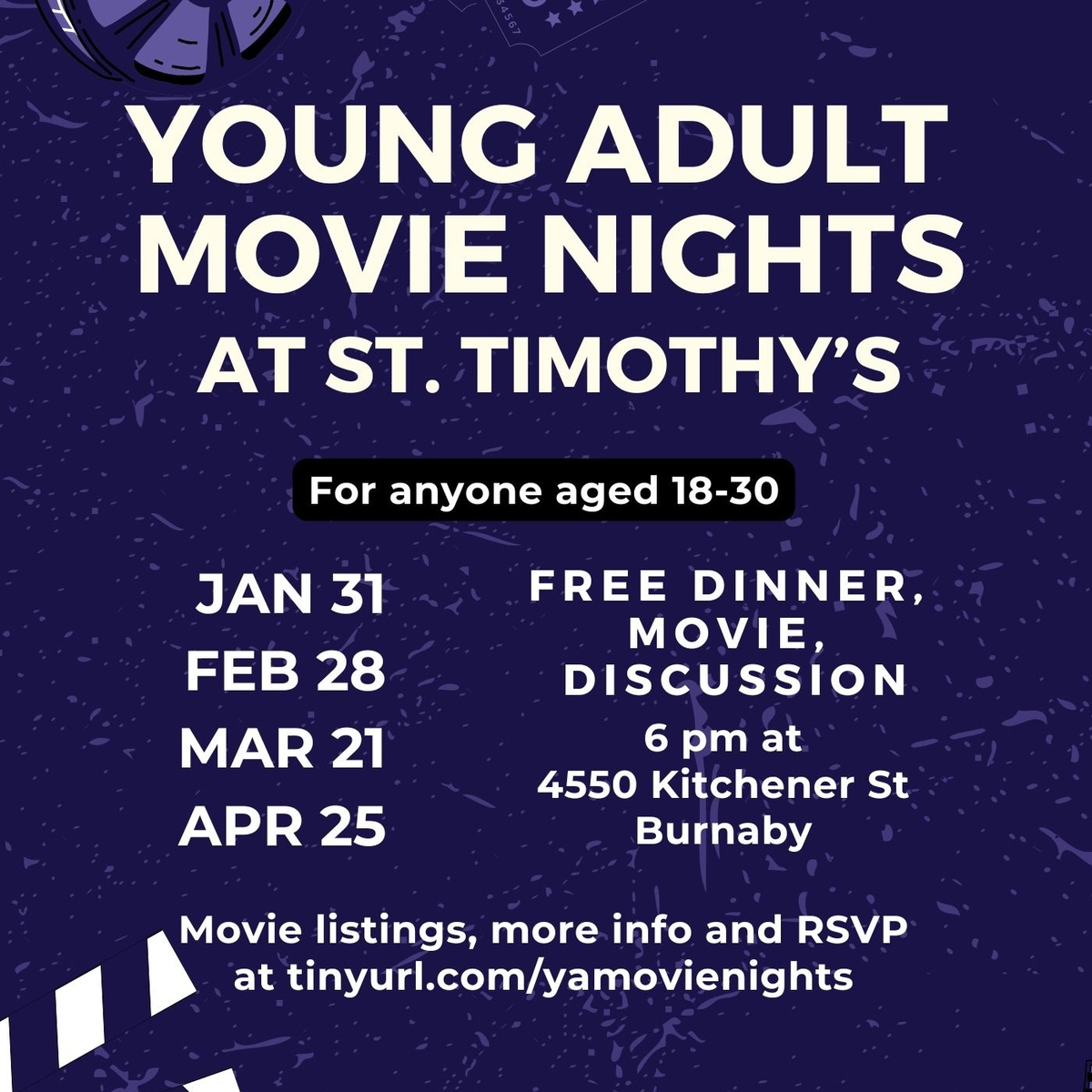Young Adult Movie Night | St. Timothy | Anglican Diocese of New Westminster